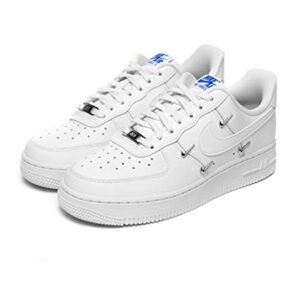 Nike Women's Air Force 1 '07 LX Trainers White, White/Hyper Royal/Black/White, 6.5