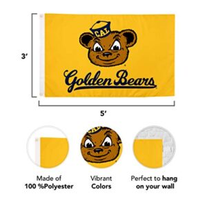 Desert Cactus University of California Berkeley Flag Golden Bears Cal UC Flags Banners 100% Polyester Indoor Outdoor 3x5 (Style 7)