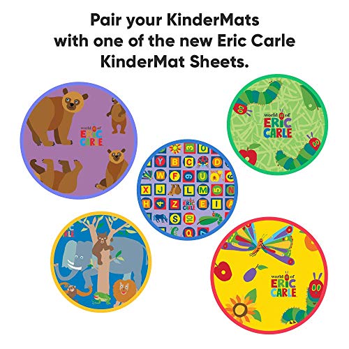 Case of 8 - KinderMat, 5/8" Thick, 4-Section Rest Mat, 45" x 19" x 5/8" Vinyl, Red/Blue, Great for School, Daycare, Travel, and Home, Made in The USA