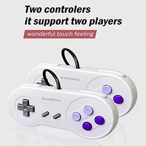 Super Retro Game Console,Classic Mini Console with Built-in 660 Video Games and 2 Classic Controllers,Plug and Play Game System for Kids and Adults