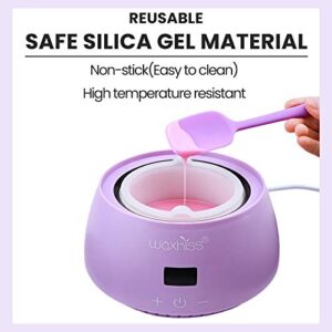 Delanie 2Pcs Silicone Wax Warmer Liner for Hair Removal, Replacement Silicone Wax Pot Wax Bowl, 500ml, 16.9 Oz