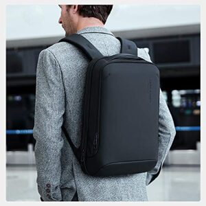 Muzee Laptop Backpack for Men,Slim Business Backpack With USB Plug Fits 15.6 inch PC,Structured Shell Design