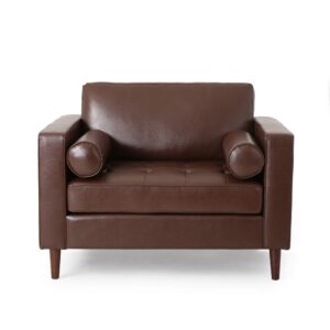 christopher knight home malinta club chair, dark brown + espresso