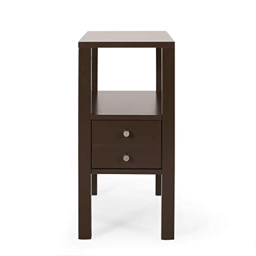 Christopher Knight Home Timber END Table, Dark Walnut