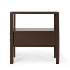 Christopher Knight Home Timber END Table, Dark Walnut