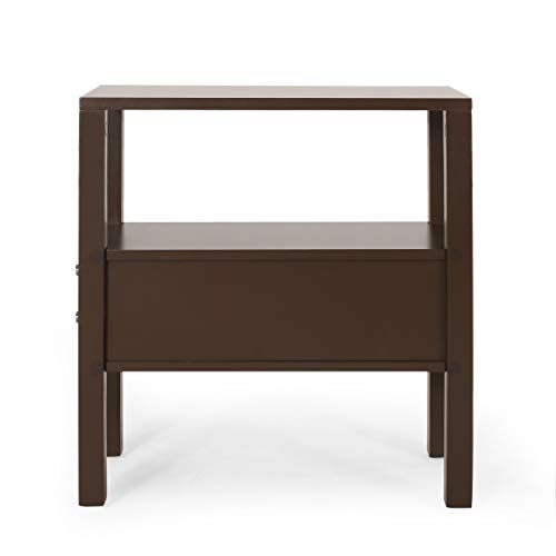 Christopher Knight Home Timber END Table, Dark Walnut