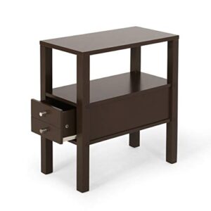 Christopher Knight Home Timber END Table, Dark Walnut