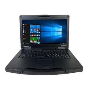 panasonic toughbook 54, cf-54f9001km, window 10 pro, intel core i5-6300u cpu @2.40 ghz, vpro, 14.0” fhd 1920 x 1080, gloved multi touch, 512gb ssd, 16gb, wi-fi, bluetooth, vga, serial (renewed)