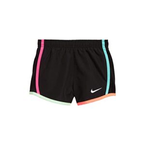 nike girl's dri-fit™ woven short (toddler/little kids) multi/black 6 little kid