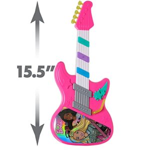 Barbie Rock Star Guitar, Interactive Electronic Toy Guitar with Lights, Sounds, and Microphone, Kids Toys for Ages 3 Up by Just Play