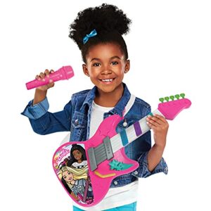 Barbie Rock Star Guitar, Interactive Electronic Toy Guitar with Lights, Sounds, and Microphone, Kids Toys for Ages 3 Up by Just Play