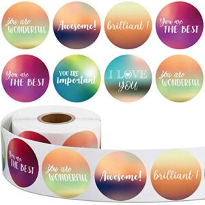 600 pieces 1.5 inch positive stickers motivational encouragement quote label stickers handwritten modern artistic inspirational stickers for greeting cards envelopes sealing decor