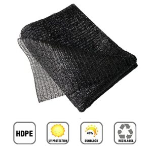 Garden expert 10ft x 20ft 50% Black Sun Shade Net Plant Mesh Shade Cloth Sunblock UV Resistant Netting for Greenhouse&Garden