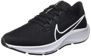 nike women's running/jogging shoe, black white anthracite volt, 10.5 us