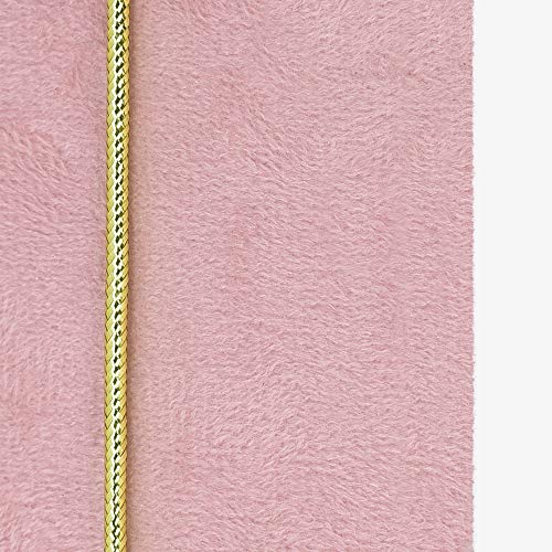 Navaris Fabric Memo Bulletin Board - 20" x 28" Velvet Memory Board for Wall to Display Photo Collages, Pictures, Notes - Includes 6 Push Pins - Pink