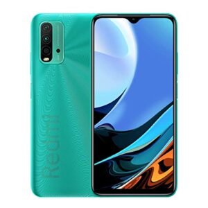 xiaomi redmi 9t 4g lte gsm volte factory unlocked 64gb / 4gb ram quad camera 48mp global (at&t tmobile metro latin europe) 6.53 inch (no verizon/boost) (carbon grey) (ocean green)