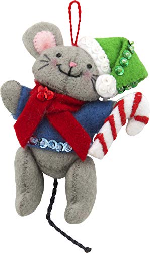 Bucilla 89288E Felt Applique Christmas Ornament Kit, Night Before Christmas, Set of 6