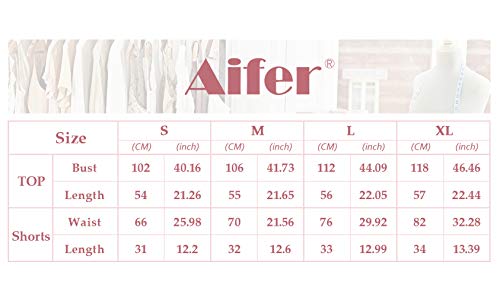 Aifer Sexy Pajama Sets for Women Waffle Knit Loungewear Set Short Sleeve Top and Shorts Two Piece Lounge Sets Spring Matching Sets with Pockets Black