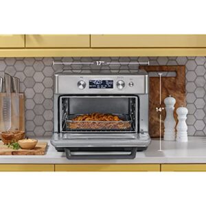 GE Digital Air Fryer Toaster Oven + Accessory Set | Convection Toaster with 8 Cook Modes | Large Capacity Oven - Fits 12" Pizza | Countertop Kitchen Essentials | Stainless Steel