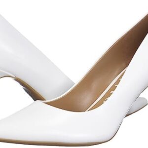 Calvin Klein Women's Gayle Pump, White Leather, 7.5