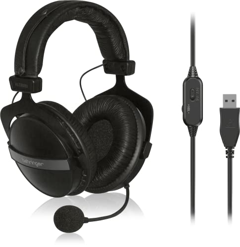 Behringer HLC660U USB Stereo Headphones with Built-In Microphone