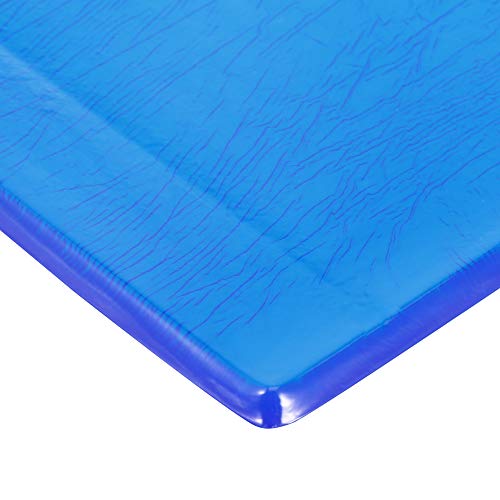 F FIERCE CYCLE 25x25x1cm Motorcycle Seat Gel Pad Shock Absorption Mat Comfortable Soft Cushion Blue