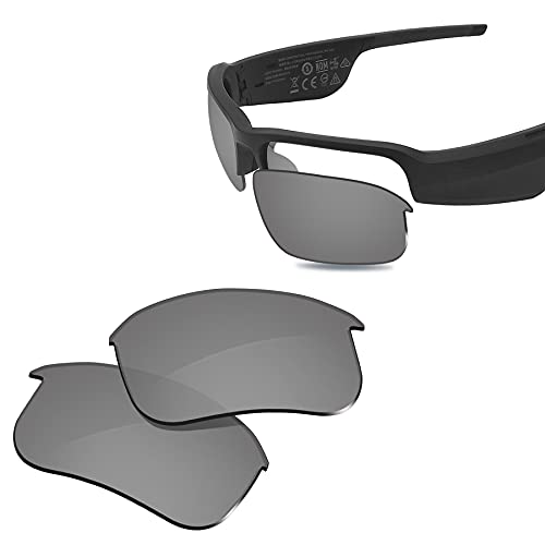 Glintbay 100% Precise-Fit Replacement Sunglass Lenses for Bose Tempo BMD0011 - Polarized Metallic Silver Mirror