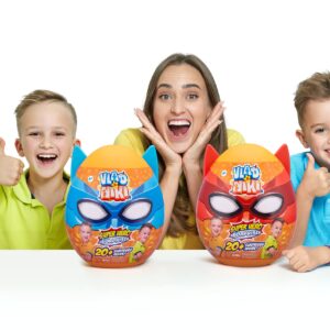 ZURU Vlad & Niki Superhero Surprise Egg Robot Battle with 20+ Surprises, Blue, Series 1