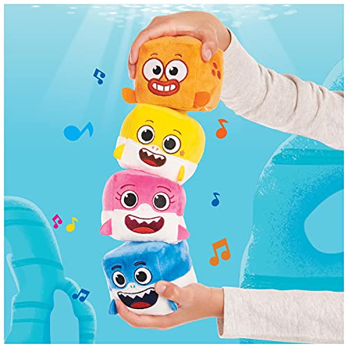 Baby Shark's Big Show! Song Cube – Singing Baby Shark Plush – Stuffed Animal Toys for Toddlers - Blue