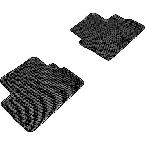 3D MAXpider Custom Fit Kagu Floor Mat (Black) Compatible with Volvo S60/V60 Hybrid 2019-2023 - Second Row