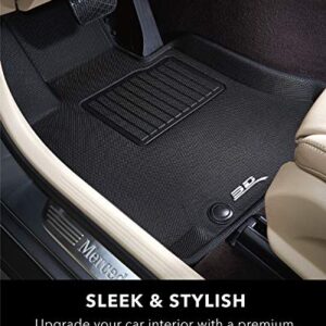 3D MAXpider Custom Fit Kagu Floor Mat (Black) Compatible with Volvo S60/V60 Hybrid 2019-2023 - Second Row