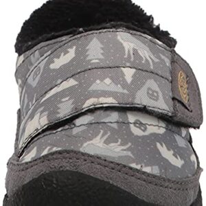 KEEN Kids Howser Low Wrap Casual Slippers, Steel Grey/Star White, 6 US Unisex Toddler