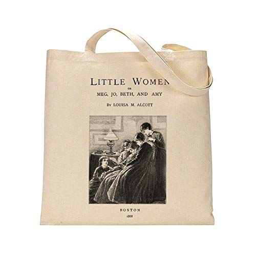 Literary tote bag. Handbag with book design. Book Bag. Library bag. Market bag (Little Women)