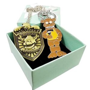 Fnaf Security Badge Metal Pin, Freddy Fazbear, Chika, Five Nights At Freddy Cosplay Uniform, Security Pins And Badges, 5 Nights At Freddy's Metal Badge Costume