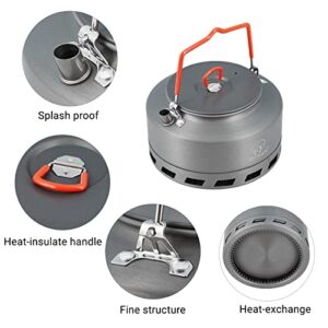 Bulin Camping Kettle 1.6L with 5800W Camping Gas Stove Burner Camping Hiking Backpack Outdoor