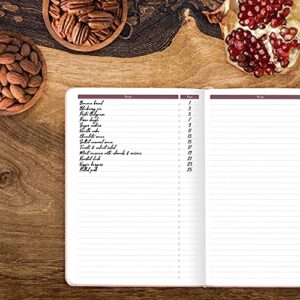 GoGirl Recipe Book – Blank Cookbook to Write In Your Own Recipes – Empty Cooking Journal for Family Recipes – Personalized Recipe Notebook – Hardcover, A5, 58 Recipes In Total - Rose Gold