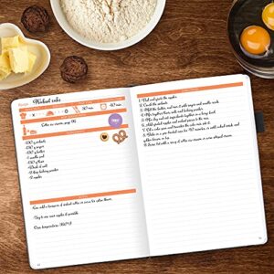 Legend Recipe Book – Blank Family Cookbook to Write In Your Own Recipes – Empty Cooking Journal – Personalized Cooking Notebook, Hardcover, A5, 58 Recipes In Total (Mystic Gray)