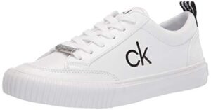 calvin klein women's lariss sneaker, white 142, 7.5