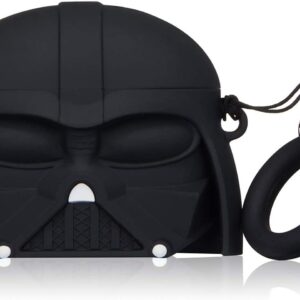 Airpod Pro Case,Darth Vader Anime Silicone Air pods 3 Cover.Cute Cartoon Cool Stylish Character Air pods 3 Charging Cover Accessories Shockproof Kits CHENBAO (Black)