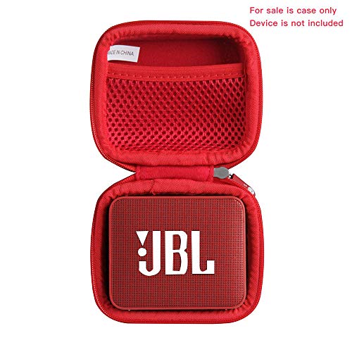 Hermitshell Travel Case for JBL GO2 - Waterproof Ultra Portable Bluetooth Speaker (Red)