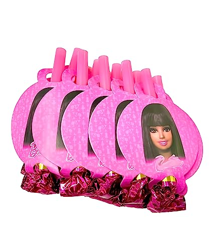 blowers for Birthday Party Barbie Pink Princess, Girl Theme Party Supplies 10pcs Party Favors