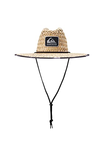 Quiksilver mens Outsider Lifeguard Beach Straw Sun Hat, Black/Camo, Large-X-Large US