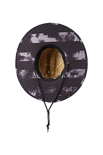 Quiksilver mens Outsider Lifeguard Beach Straw Sun Hat, Black/Camo, Large-X-Large US