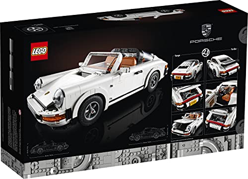 LEGO Icons Porsche 911 10295 Building Set, Collectible Turbo Targa, 2in1 Porsche Race Car Model Kit for Adults and Teens to Build, Gift Idea