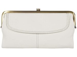 hobo lauren women's clutch wallet powder white one size