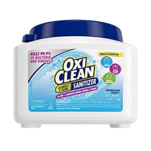 oxiclean laundry & home sanitizer for laundry, kitchen, bath, carpet & upholstery, 2.5 lbs