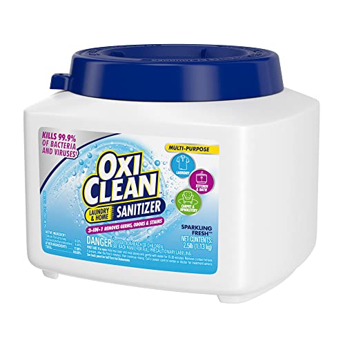 OxiClean Laundry & Home Sanitizer for Laundry, Kitchen, Bath, Carpet & Upholstery, 2.5 Lbs