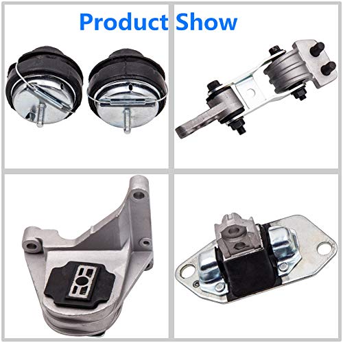 labwork 5PCS Engine Motor Mount Torque Rod Stabilizer Kit Replacement for Volvo V70 XC90 XC70 S60 30680750