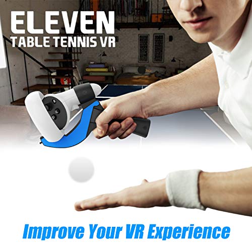 AMVR Table Tennis Paddle Grip Handle for Meta/Oculus Quest 2 Touch Controllers Playing Eleven Table Tennis VR Game