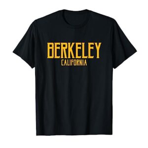 Berkeley California CA Vintage Text Amber Print T-Shirt